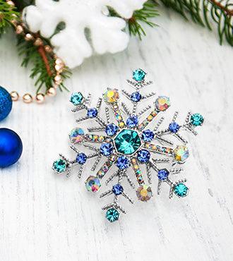 Snowflake Jewelry For Women Pendants Necklaces Earrings Pins Charm ...