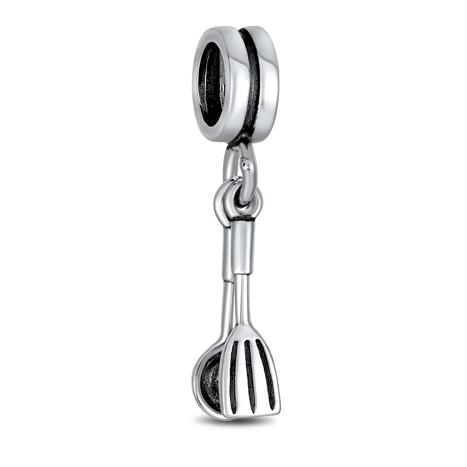 Chef Cook Culinary Utensils Dangle Charm Bead Sterling Silver for Brac ...