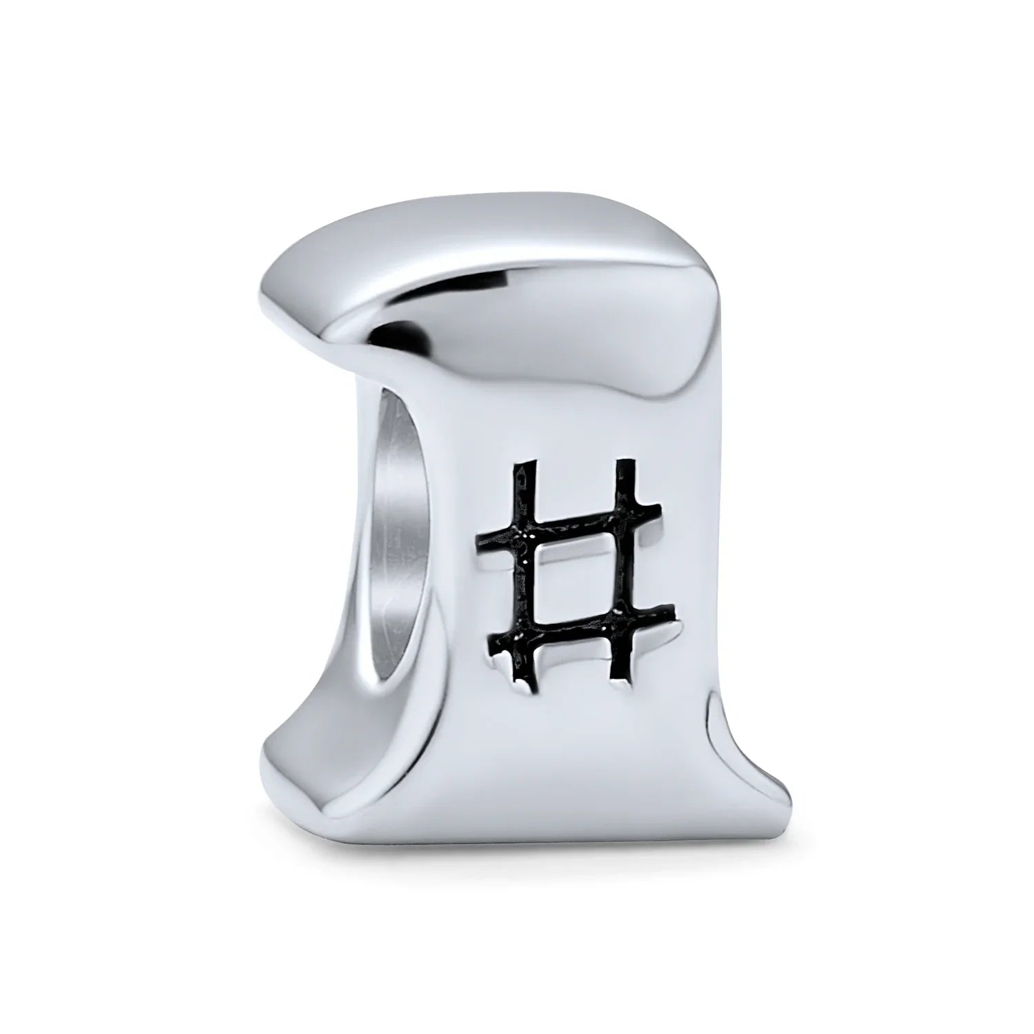 Winner Frist Place Number One Word #1 Charm Bead .925Sterling Silver ...