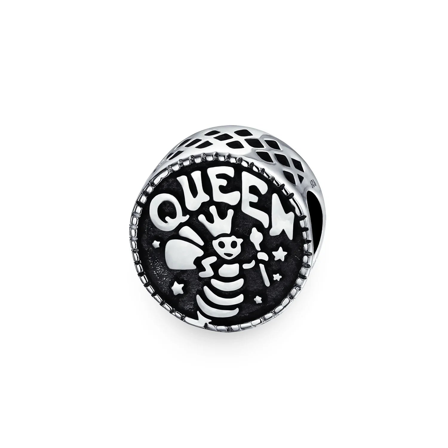 Queen Bumble Bee Charm Bead Sterling Silver for European Bracelet ...