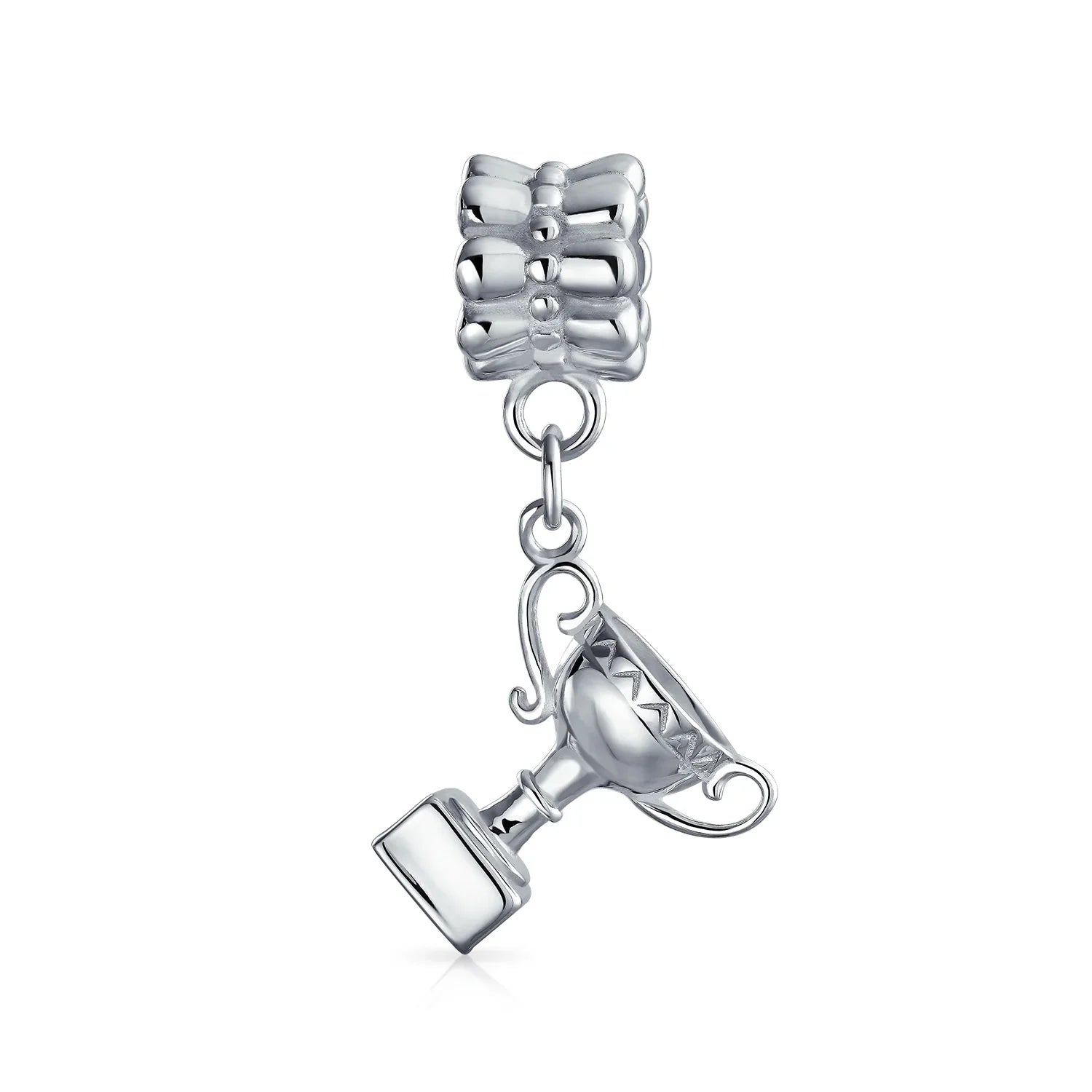 Sports Champion Trophy Dangle Charm Bead Sterling Silver for European ...